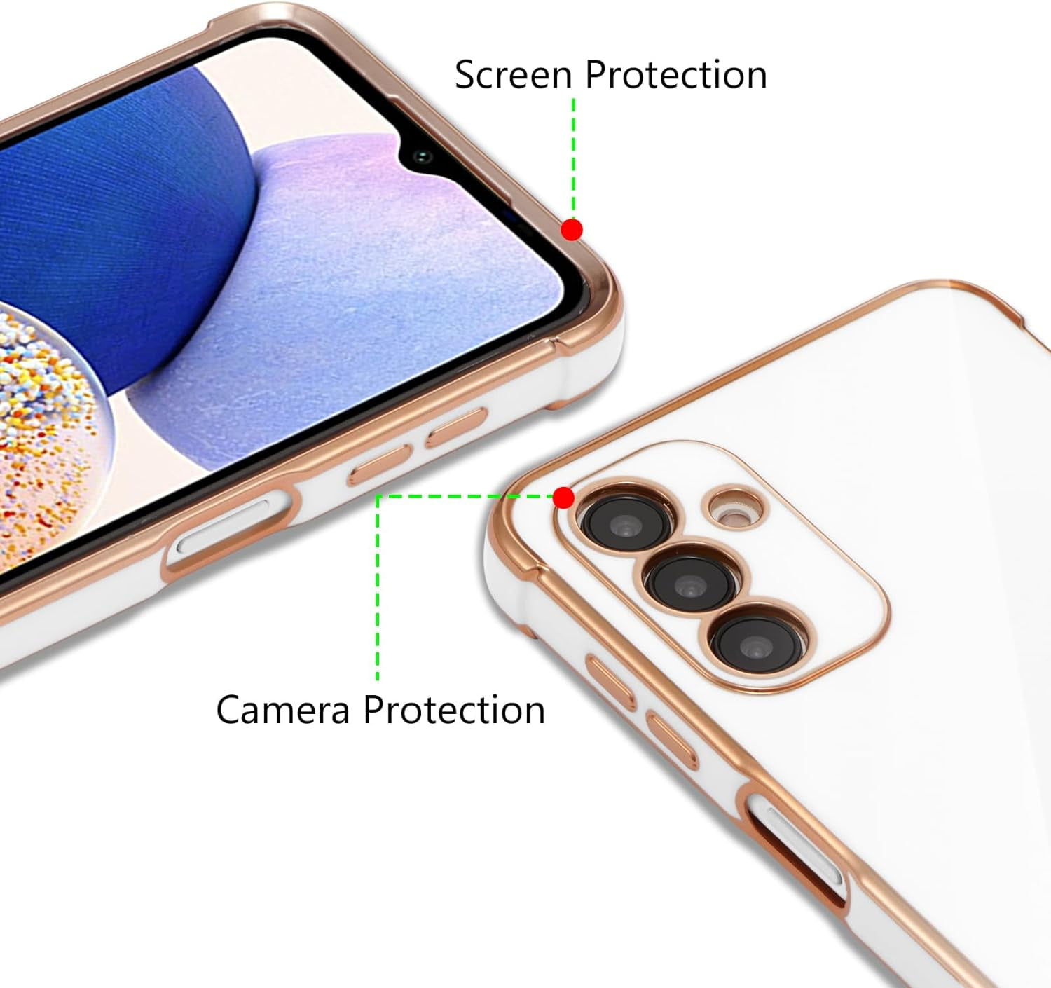 JUJHGRF-Designed for Samsung Galaxy A17 5G 6.7 inch Case,Cute Plating ...