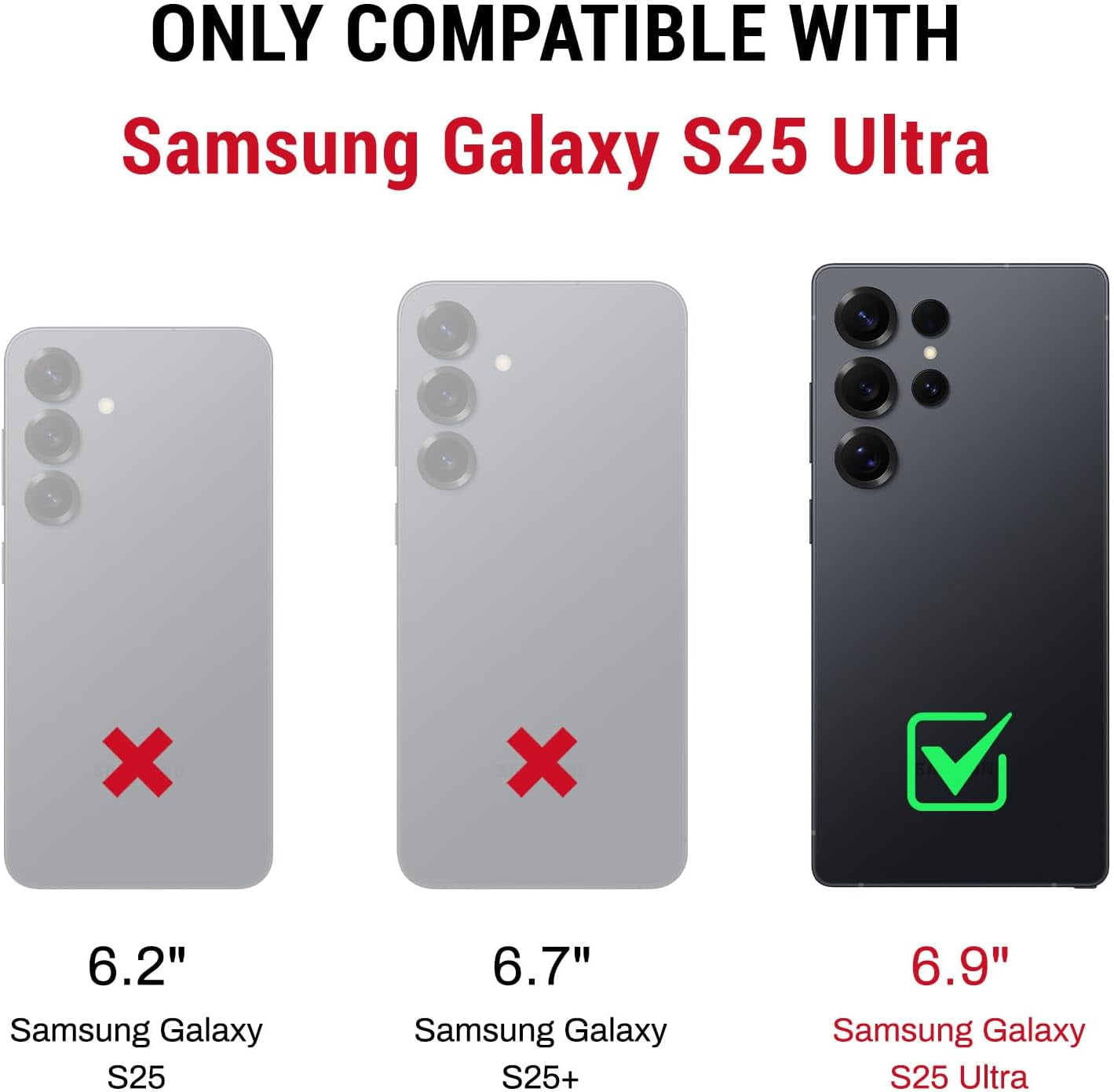 JUJHGRF-Designed for Samsung Galaxy S25 Ultra Case Wallet with Card ...