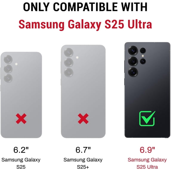 JUJHGRF-Designed for Samsung Galaxy S25 Ultra Case Wallet with Card ...