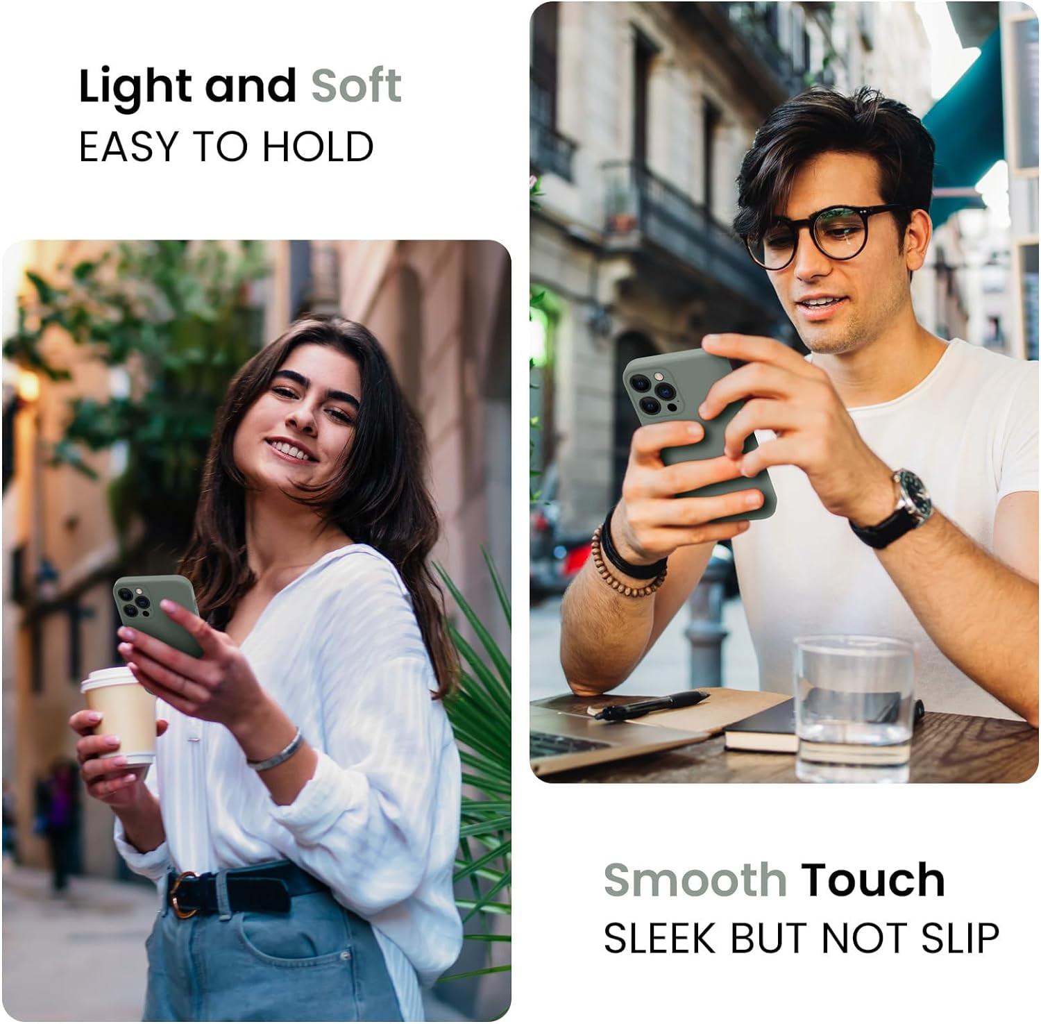 JUJHGRF-Designed for iPhone 16 Pro Max Case, Silicone Upgraded [Camera ...