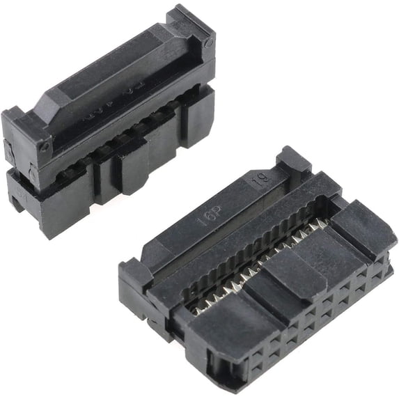 JUJHGRF-FC-16P IDC Socket Connector 25PCS 2x8 Pin 16Pin 2.54mm Pitch ...