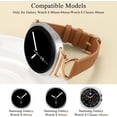 JUJHGRF-Leather Bands Compatible with Samsung Galaxy Watch 8 Band 40mm ...