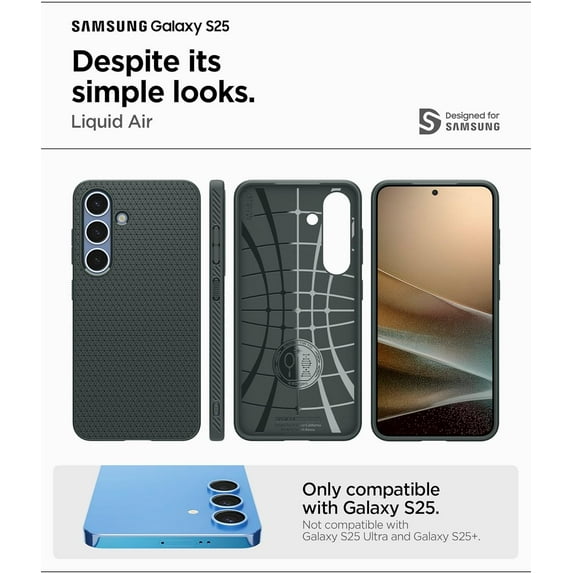 JUJHGRF-Liquid Air Designed for Galaxy S25 Case (2025) [No Magnet Ring ...