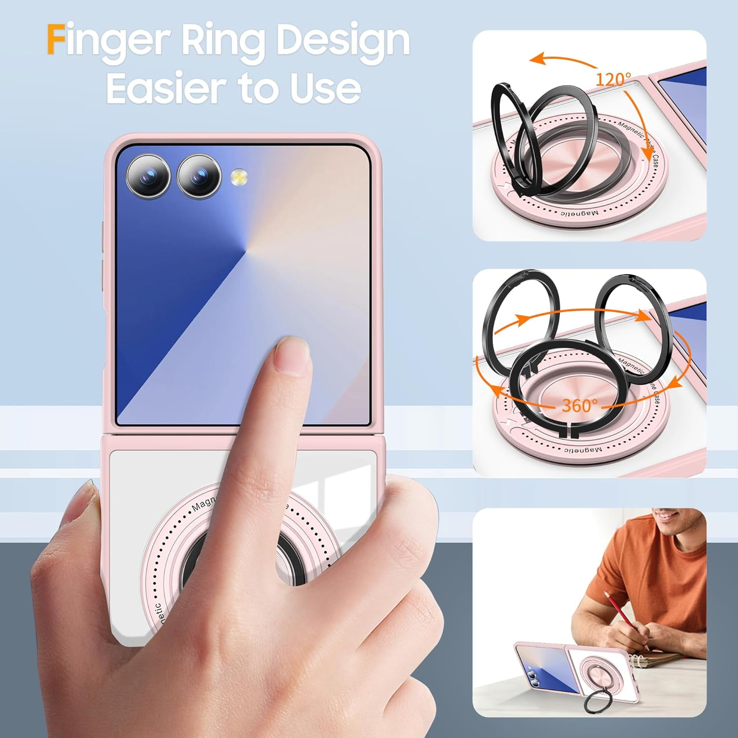 JUJHGRF-Magnetic Case for Samsung Galaxy Z Flip 7, [Compatible with ...