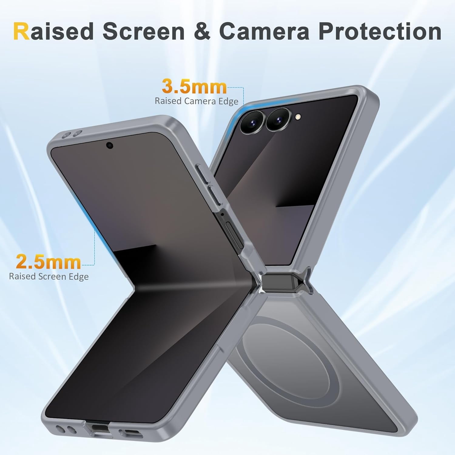 JUJHGRF-Magnetic for Samsung Galaxy Z Flip 7 Case Compatible with ...