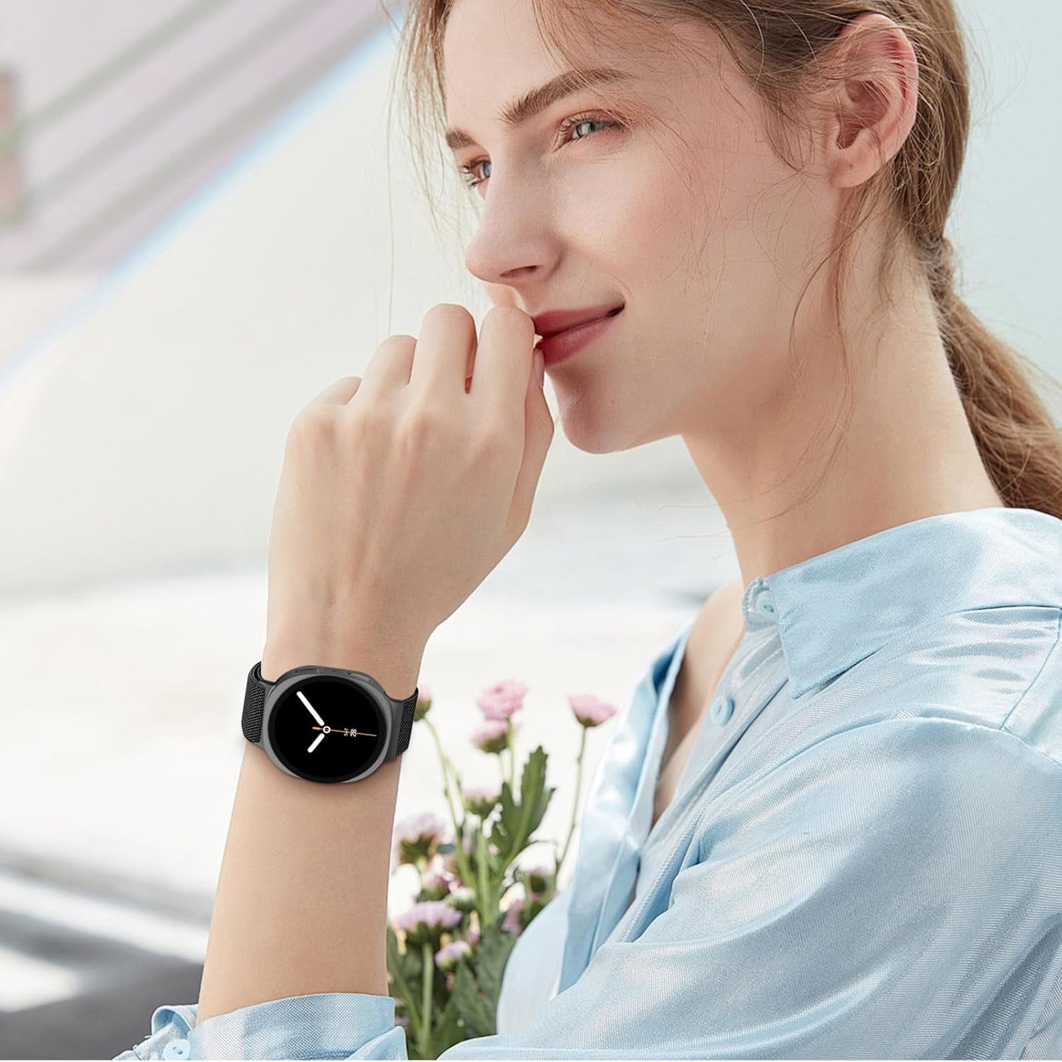 JUJHGRF-Nylon Bands Compatible for Samsung Galaxy Watch 8 Band 40mm ...