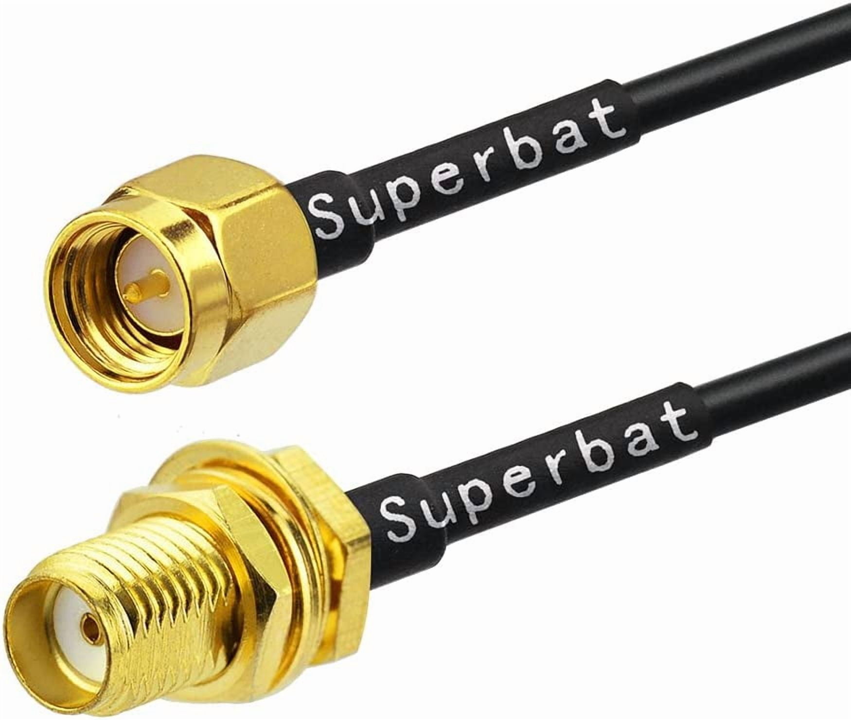 JUJHGRF-RF coaxial SMA Male to SMA Female Bulkhead RG174 15ft Cable ...