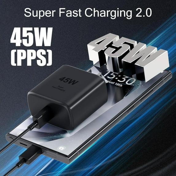 JUJHGRF-Samsung 45W Super Fast Charger USB C Android Phone Charger Fast ...
