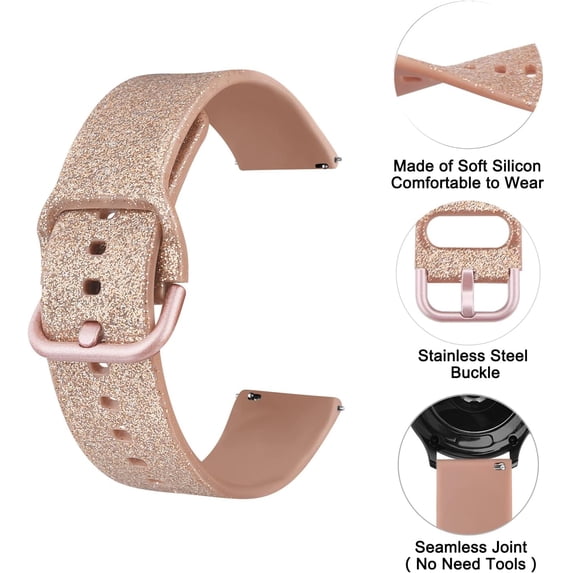 JUJHGRF-Silicone Bands for Fitvii HM57 / MorePro HM57 Smart Watch, 22mm ...