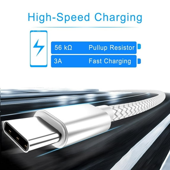 JUJHGRF-USB Type C Charger Cable 1FT 2 Pack,Car Charging Cord for New ...