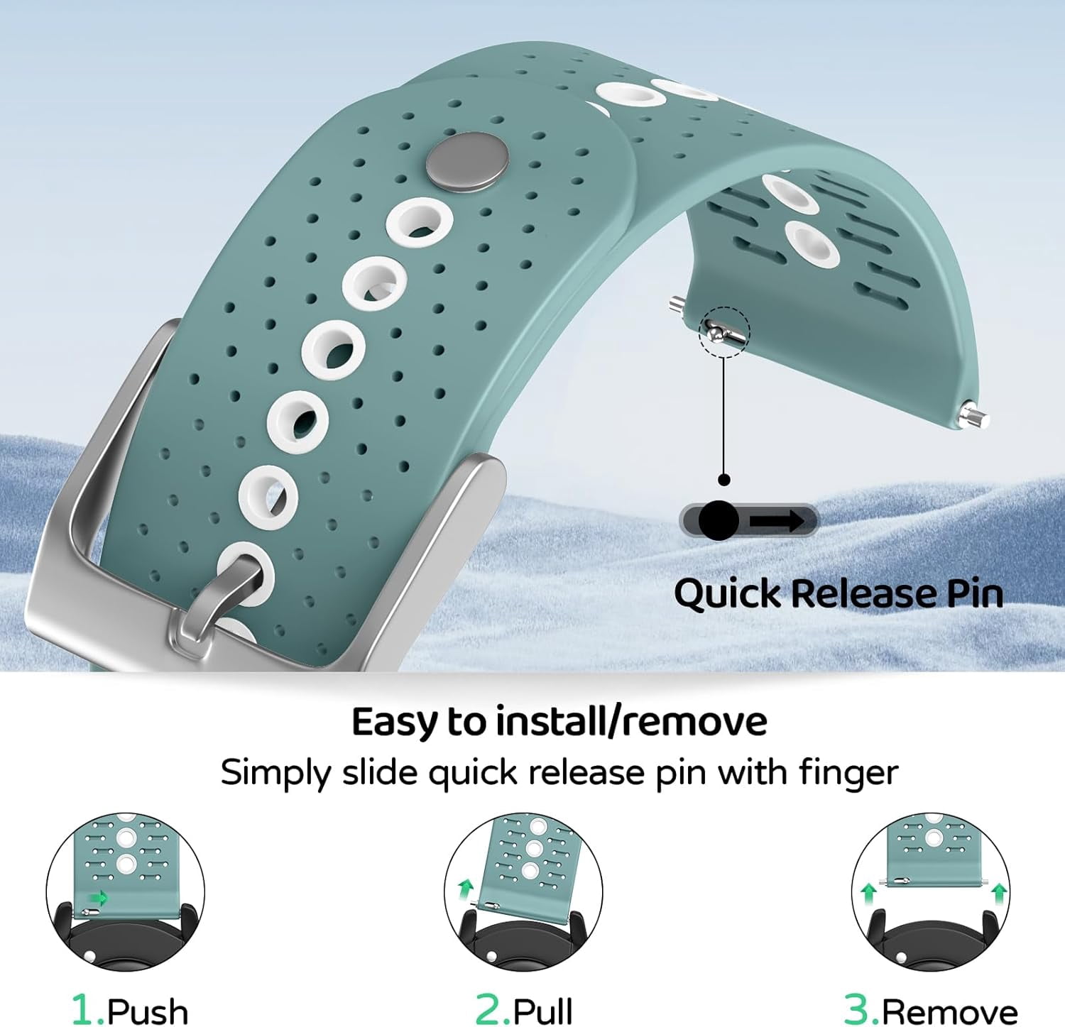 JUJHGRF-Watch Band for Suunto 9 Peak/9 Peak Pro/5 Peak/Race/Vertical ...