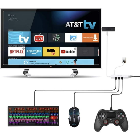 JUJHGRF-Wired Ethernet Adapter for Fire Stick Basic/2nd/4k/Lite/Cube ...