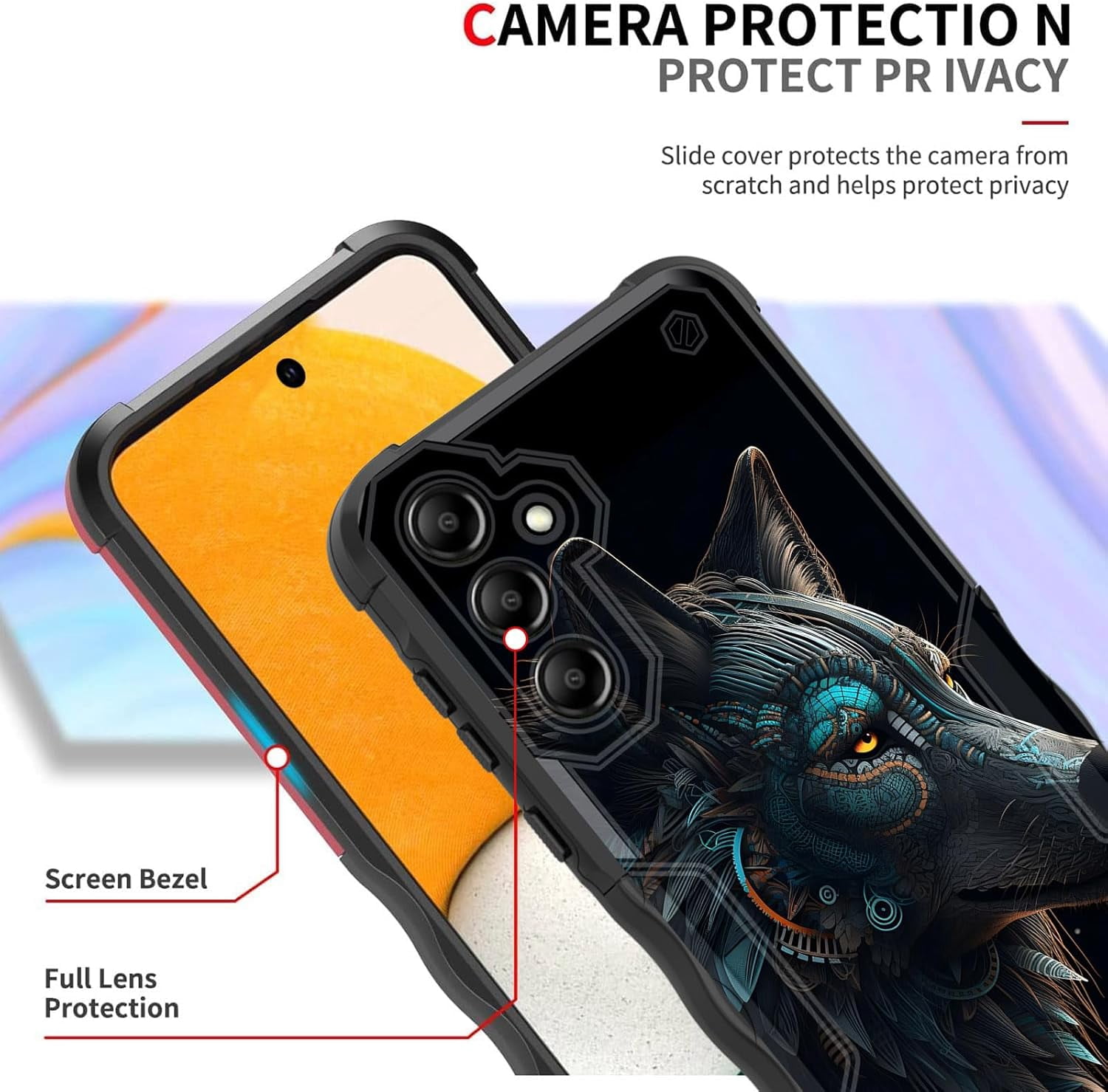 JUJHGRF-for Galaxy S24 FE Case,[Dual Layer][10 FT Military Grade Drop ...