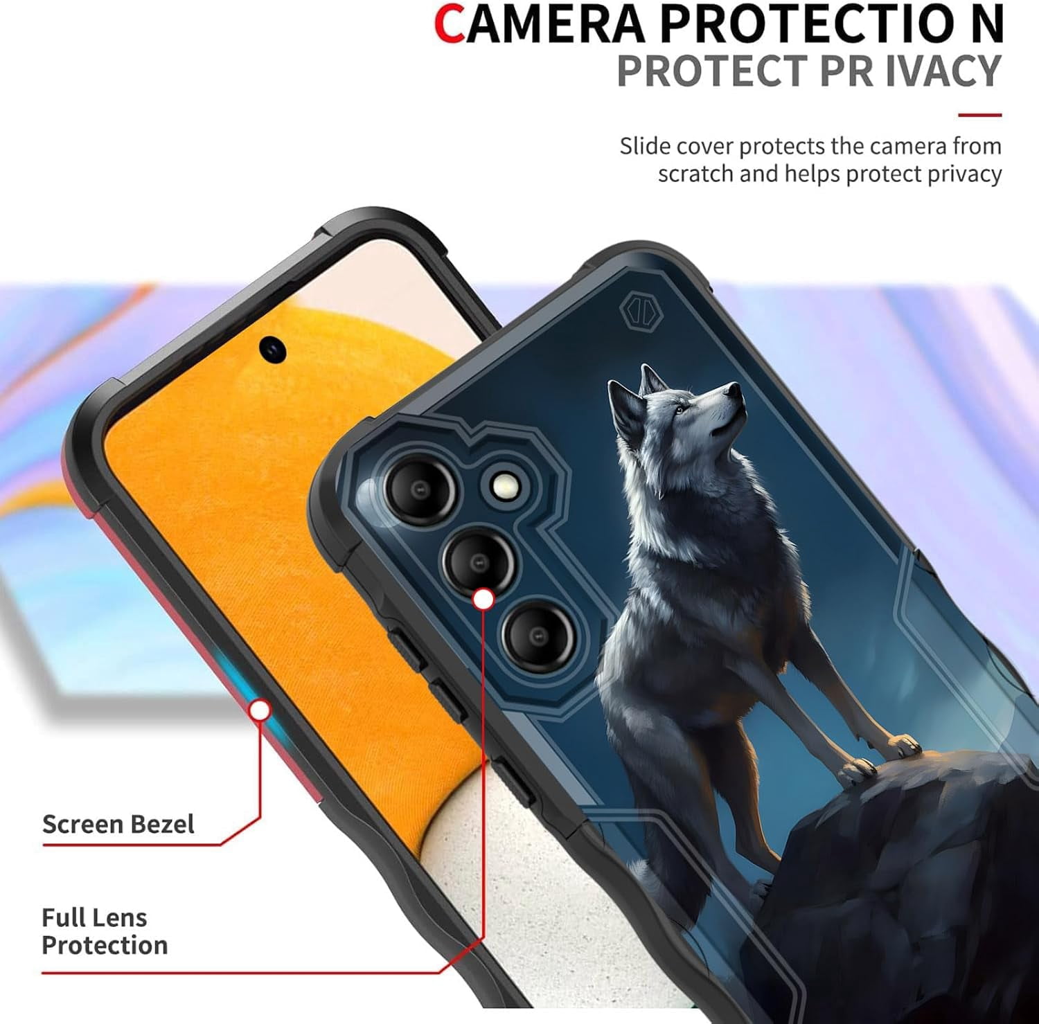 JUJHGRF-for Galaxy S24 FE Case,[Dual Layer][10 FT Military Grade Drop ...