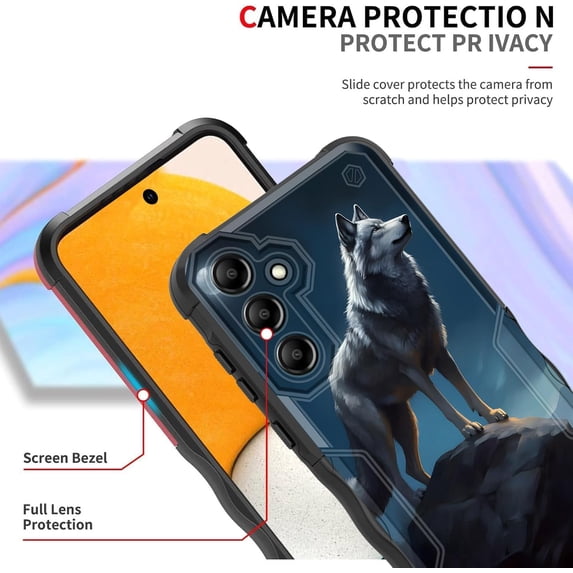 JUJHGRF-for Galaxy S24 FE Case,[Dual Layer][10 FT Military Grade Drop ...