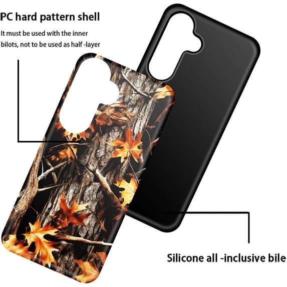 JUJHGRF-for Galaxy S24 FE Case, Heavy Duty Shockproof Protection Soft ...