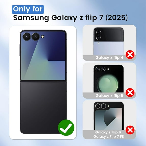 JUJHGRF-for Galaxy Z Flip 7 Case, Hard PC Ultra Slim Anti-Scratches ...