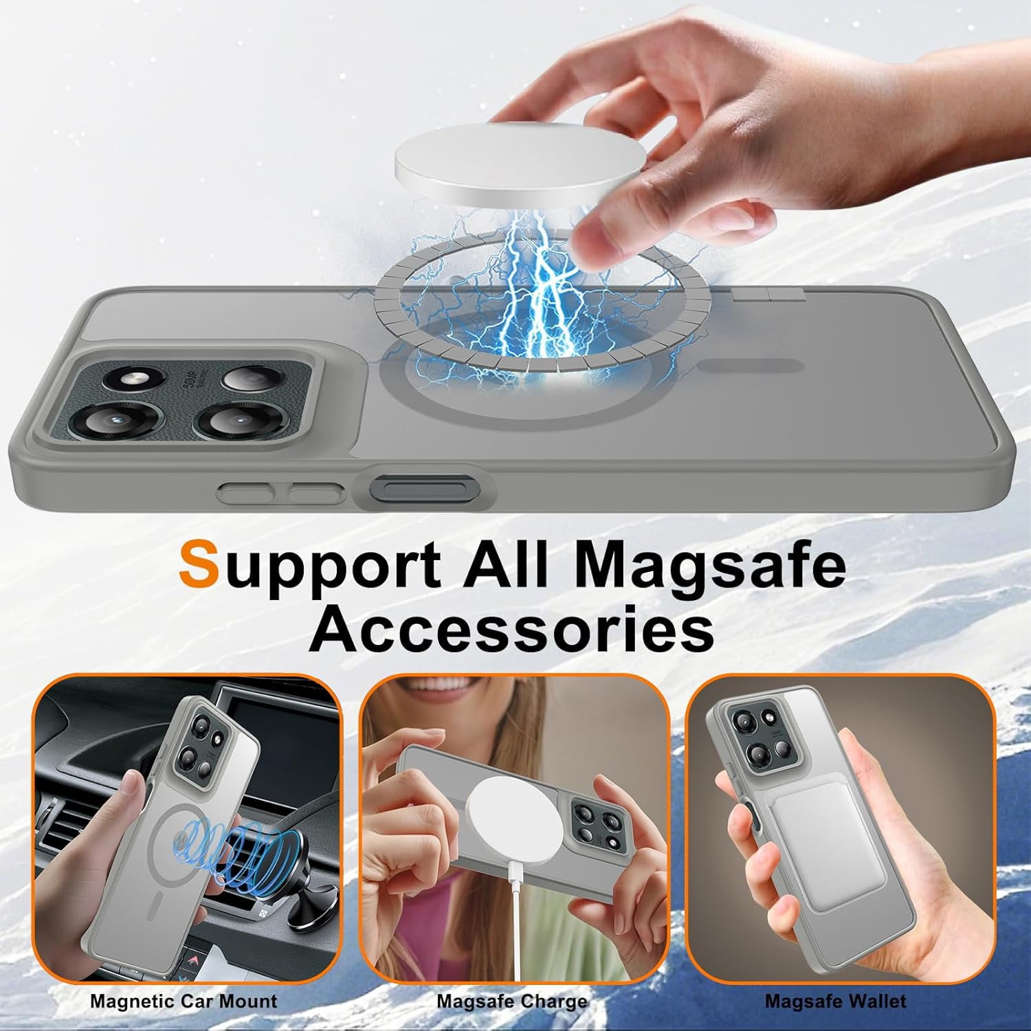 JUJHGRF-for Motorola Moto G 5G 2025/2026 & G Play 2026 Case Magnetic ...