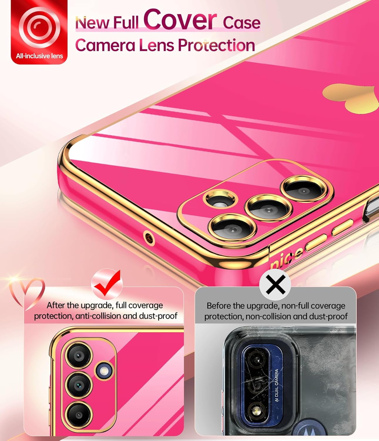 JUJHGRF-for Samsung Galaxy A15 5G Case: with Tempered Glass Screen ...