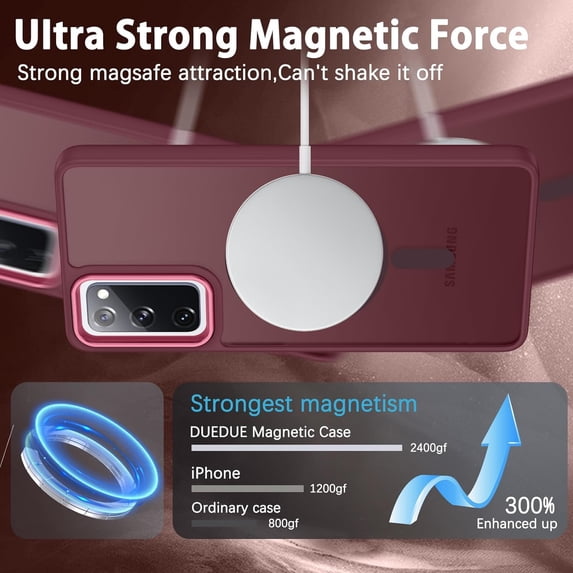 JUJHGRF-for Samsung Galaxy S20 Fe Case Magnetic[Compatible with Magsafe ...