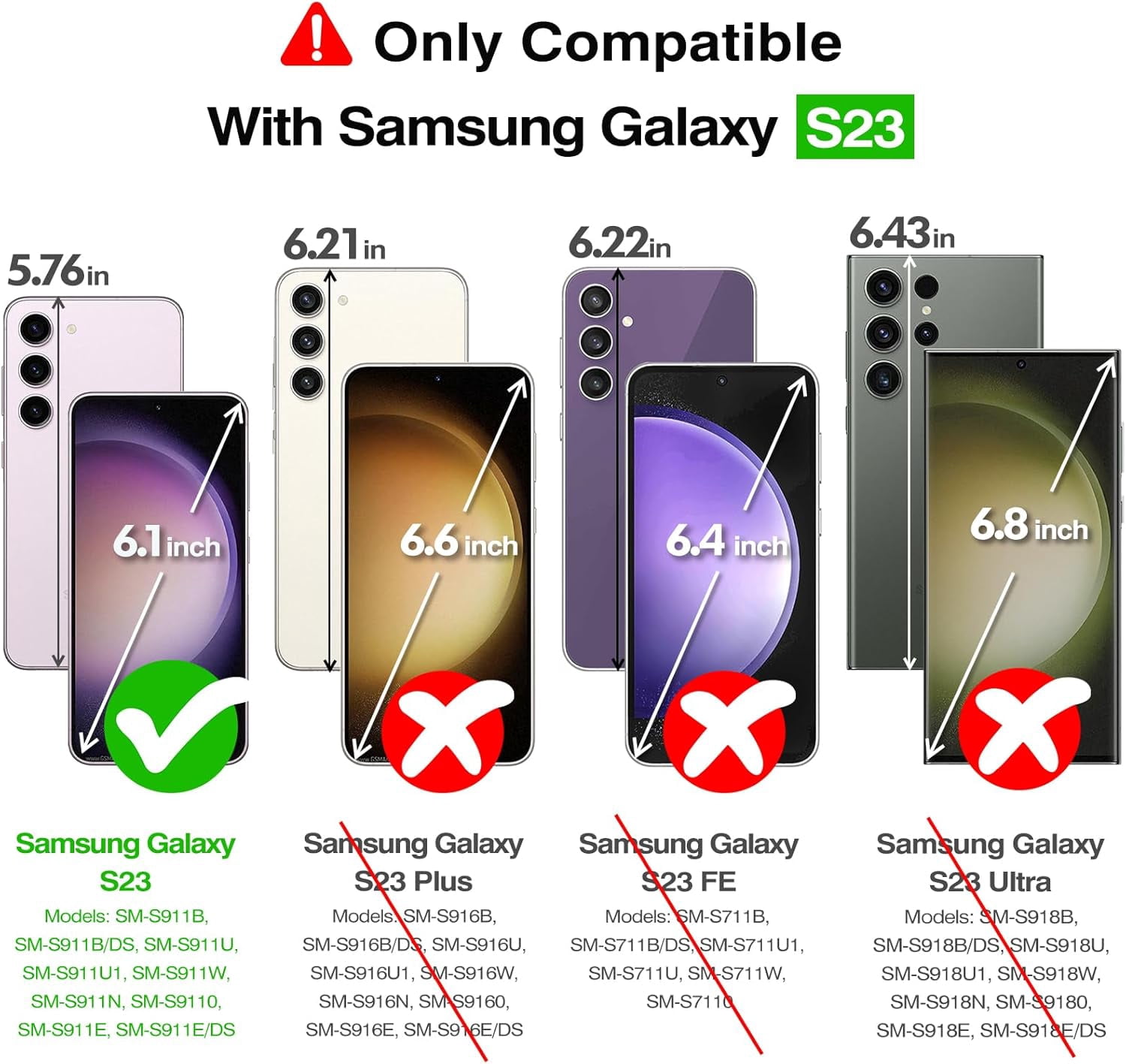 JUJHGRF-for Samsung Galaxy S23 Case, Frosted Anti-Slip Shockproof ...