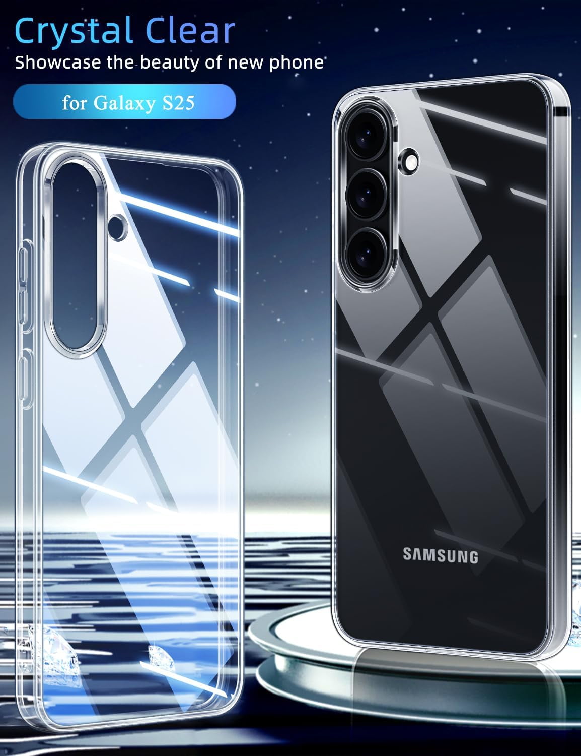 JUJHGRF-for Samsung Galaxy S25 Case Clear Slim Fit Ultra-Thin Super ...