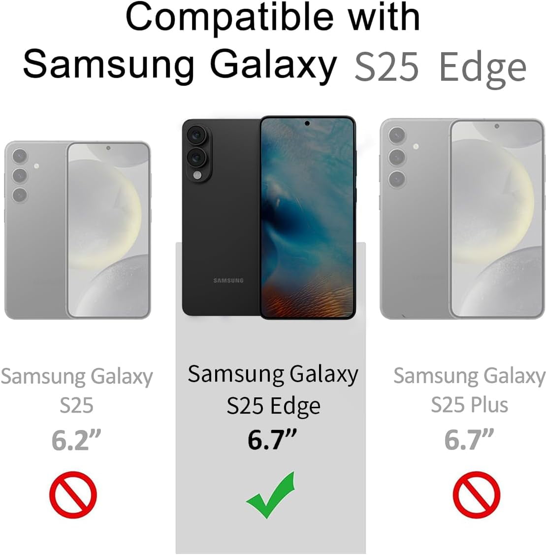 JUJHGRF-for Samsung Galaxy S25 Edge Case Slim Fit Super Soft TPU Matte ...