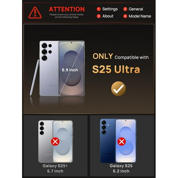 JUJHGRF-for Samsung Galaxy S25 Ultra Wallet Case with Card Holder (4 ...