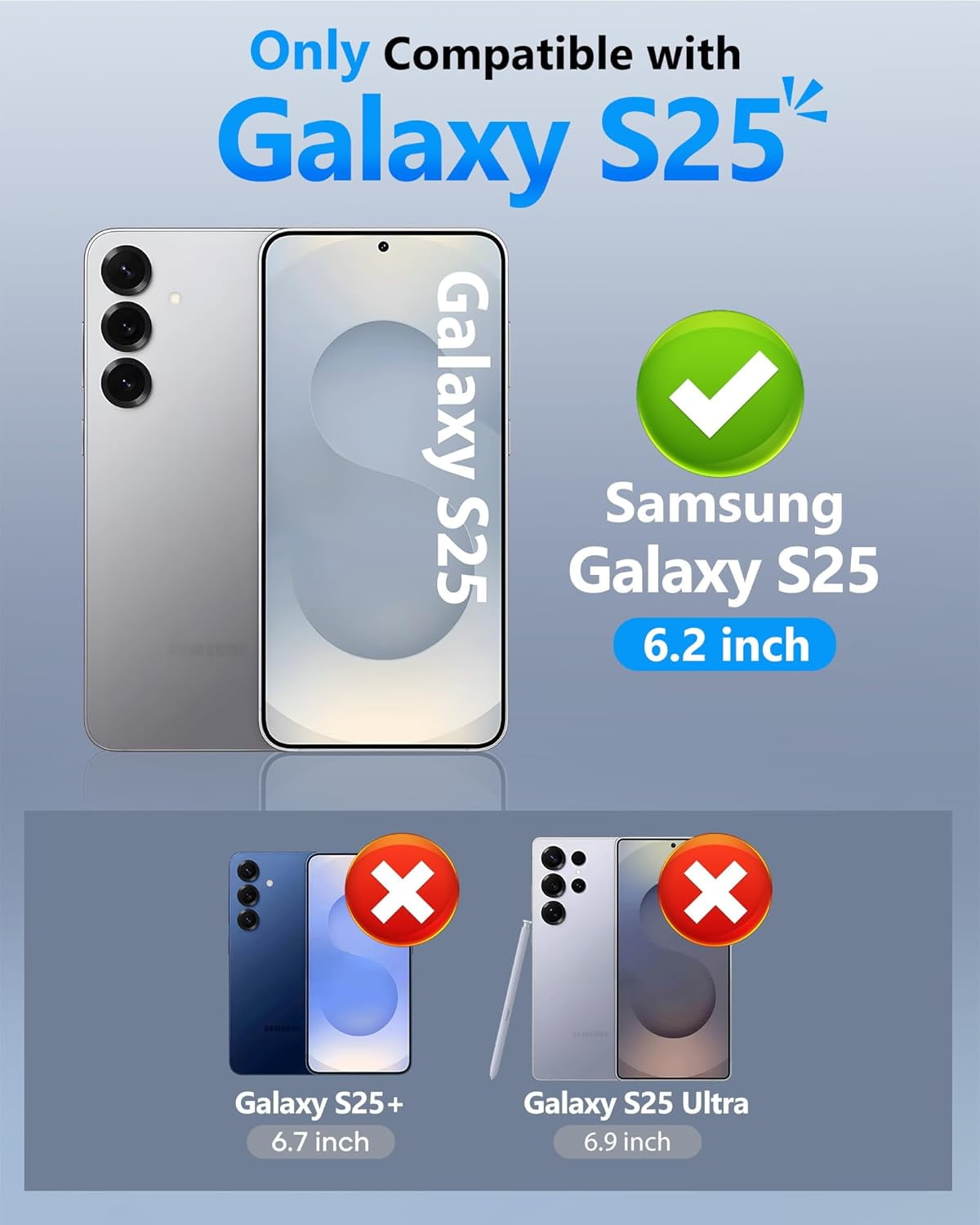 JUJHGRF-for Samsung Galaxy S25 Wallet Case with Card Holder (3-5 Cards ...