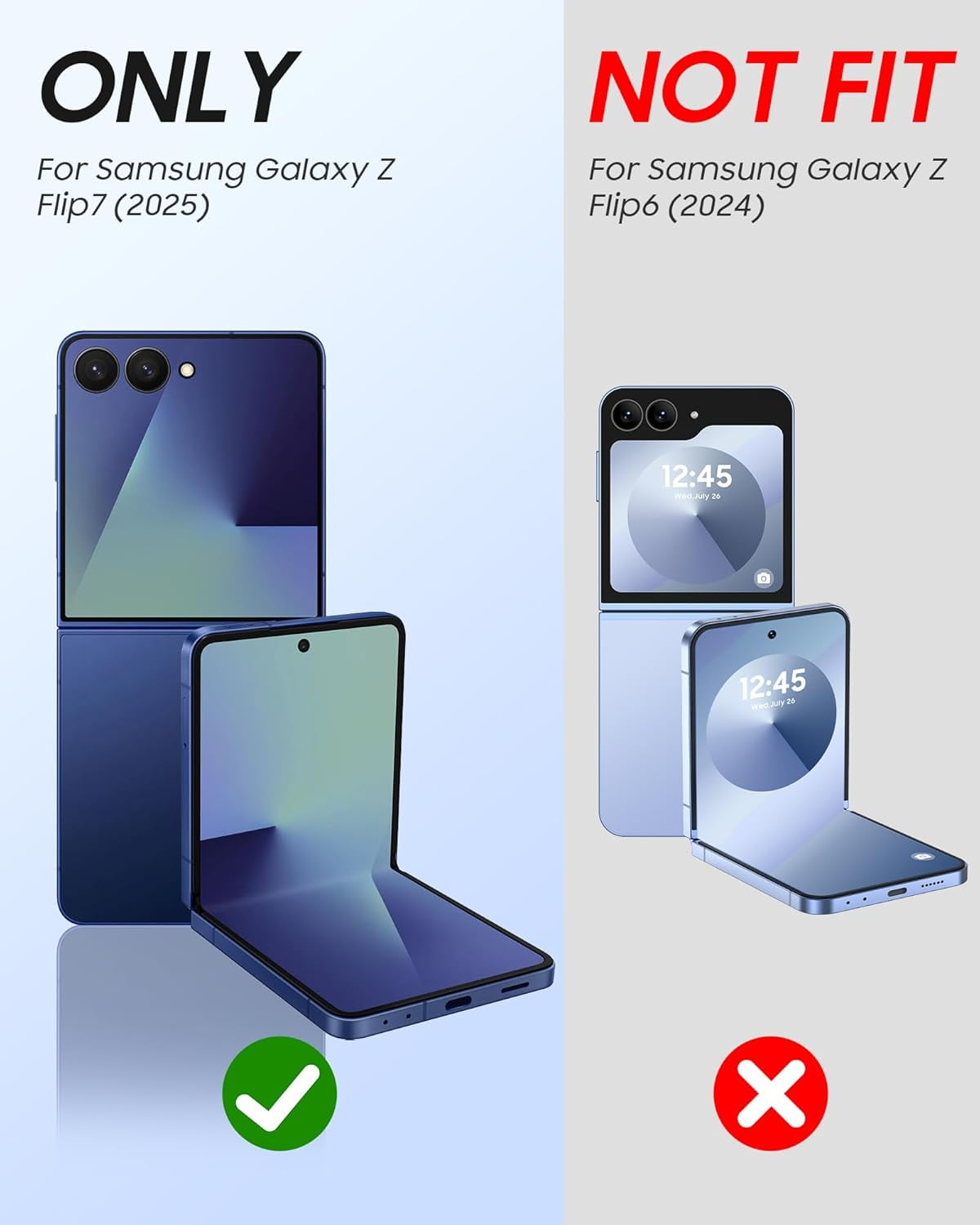 JUJHGRF-for Samsung Galaxy Z Flip 7 Case with Hinge Protection, Built ...