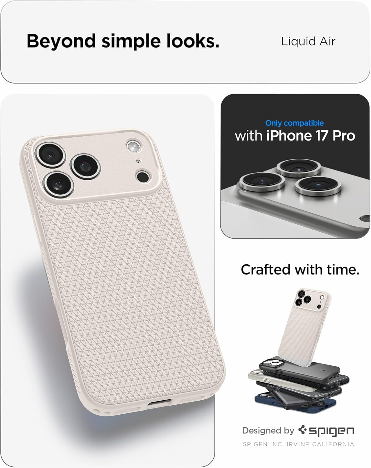 JUJHGRF-for iPhone 17 Pro Case, Liquid Air [TPU Covered Camera Control ...