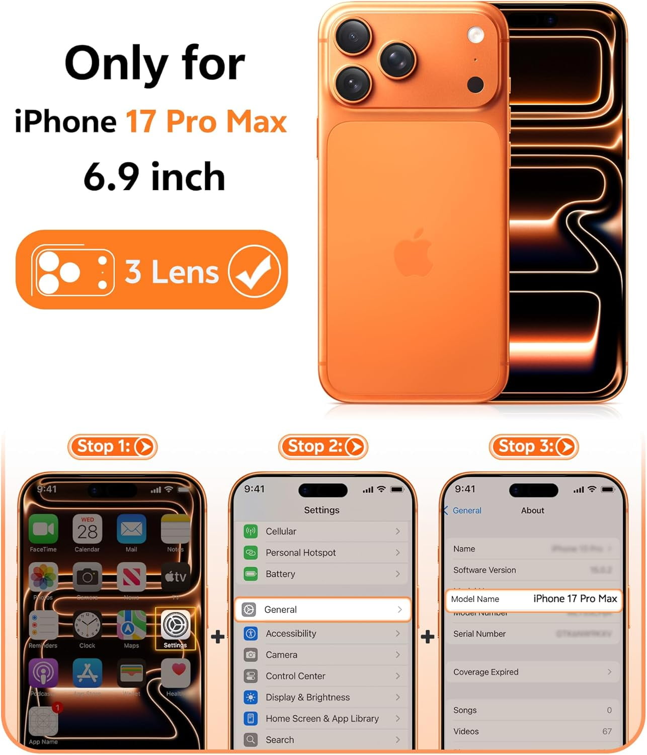 JUJHGRF-for iPhone 17 Pro Max Case Brown: [Compatible with Magsafe ...