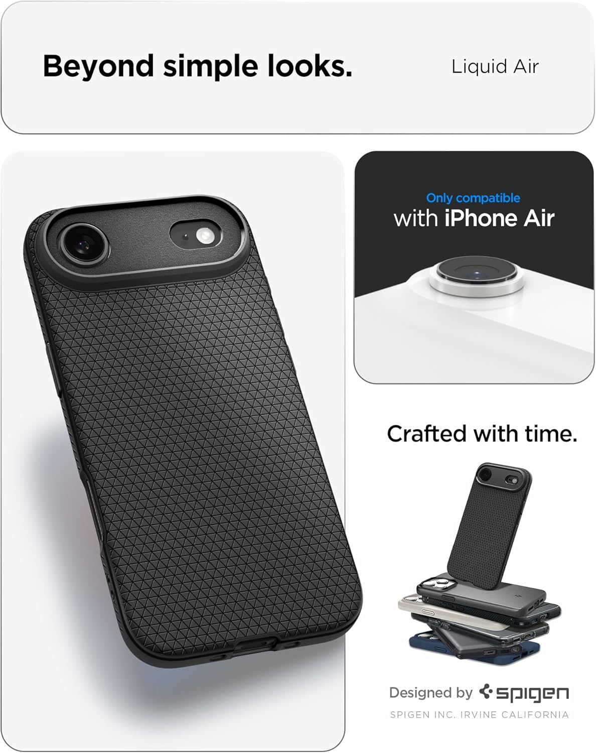 JUJHGRF-for iPhone Air Case, Liquid Air [TPU Covered Camera Control ...