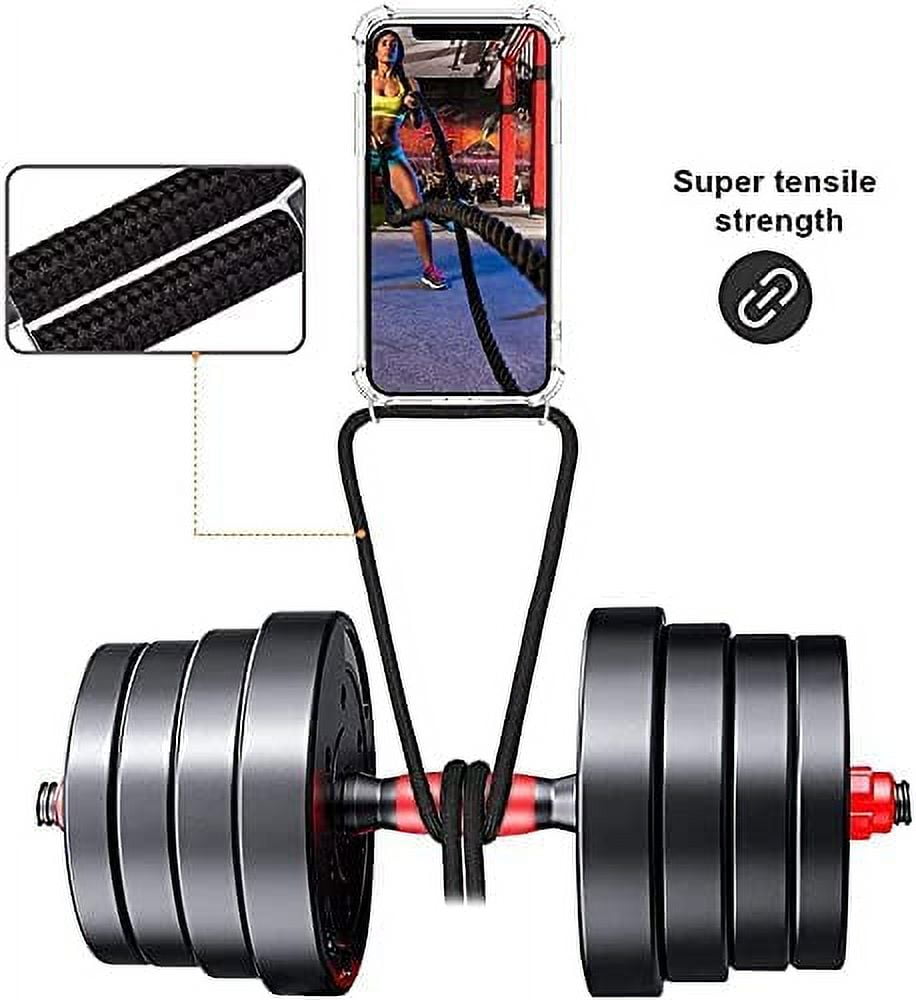 JUJHGRF-for iPhone Xs Max Clear Case Adjustable Shoulder Neck Lanyard ...