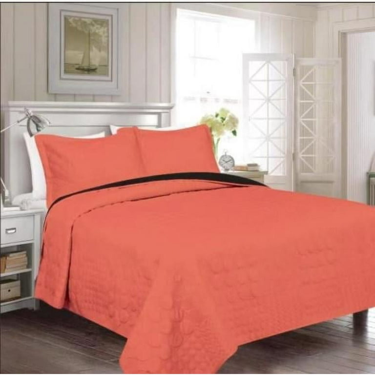 salmon colored bedding