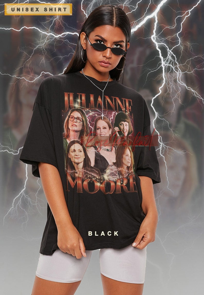 JULIANNE MOORE Tribute T-shirt- Julianne Moore Vintage Shirt, Julianne ...