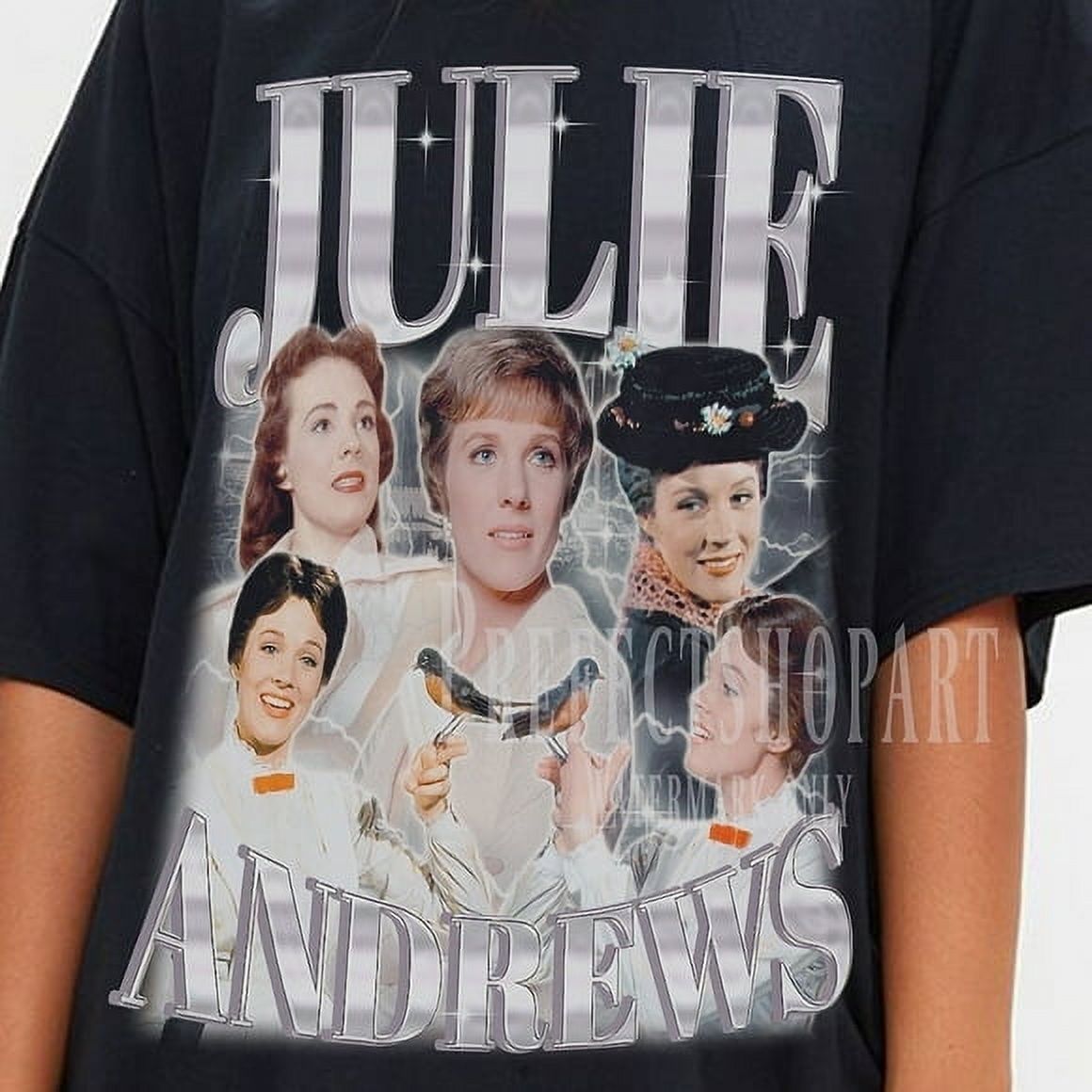 JULIE ANDREWS Vintage Shirt, Julie Andrews Homage Tshirt, Julie Andrews ...