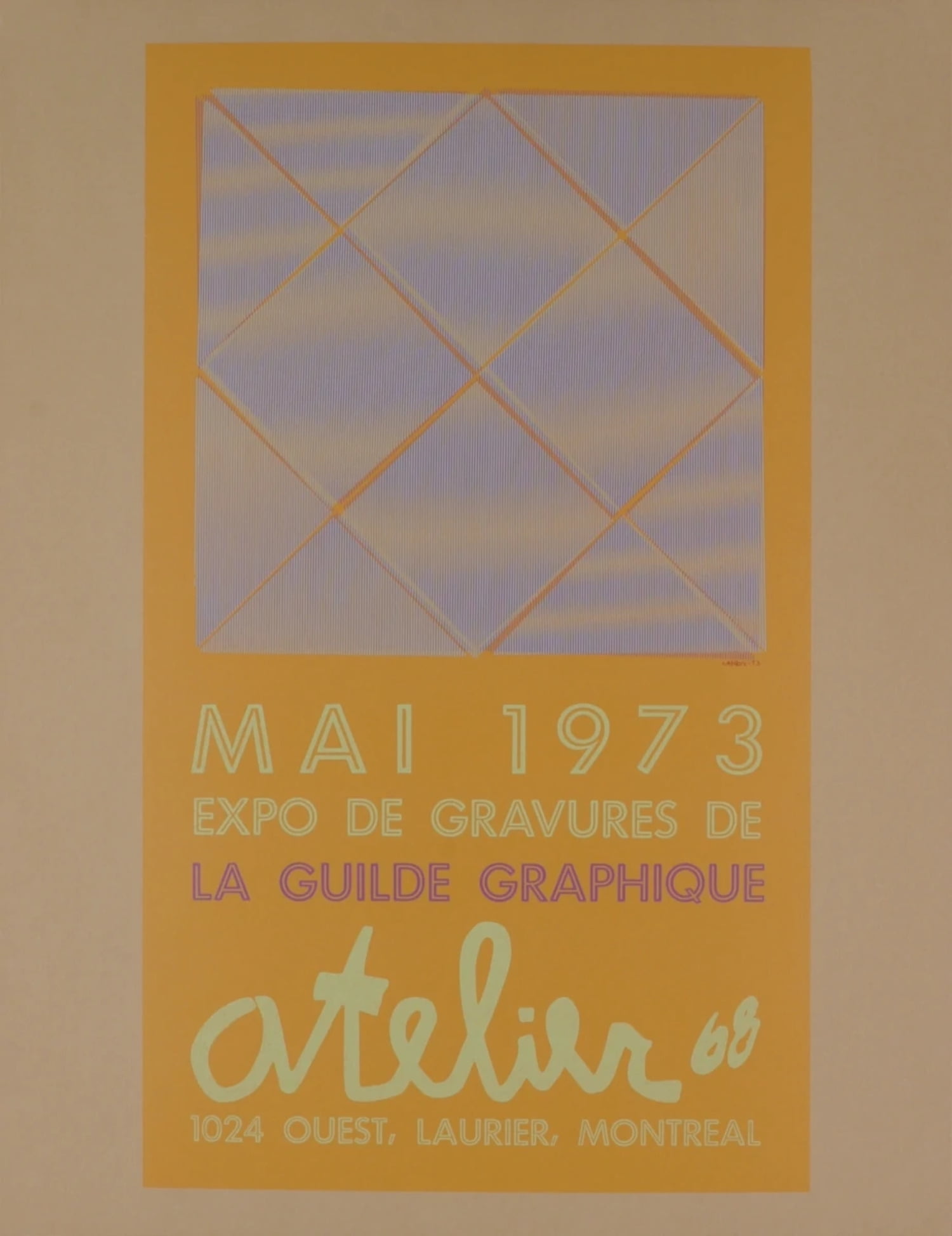 JULIEN LACROIX Expo de Gravures de la Guilde Graphique, 1973 - Signed ...