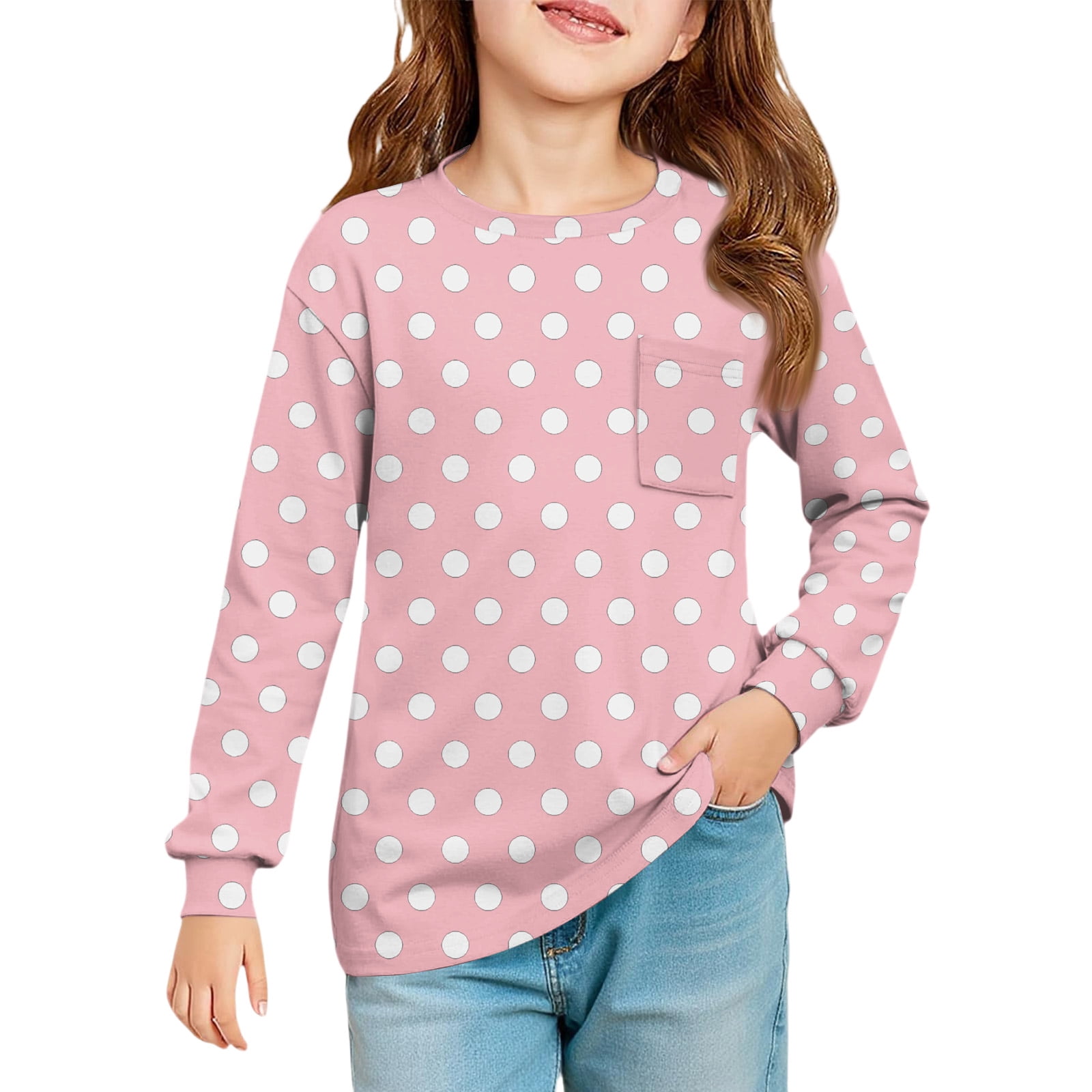 JULMCOMO 2025 BACK TO SCHOOL Long Sleeve Shirts for Girls Size 7-8 ...