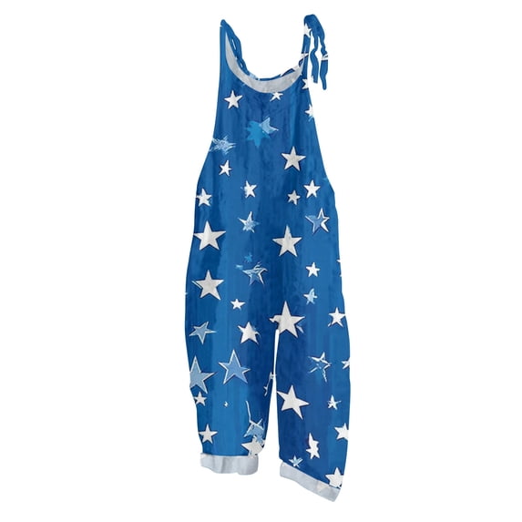 JULMCOMO American Flag Jumpsuits for Women 250th Year Plus Size Cotton ...