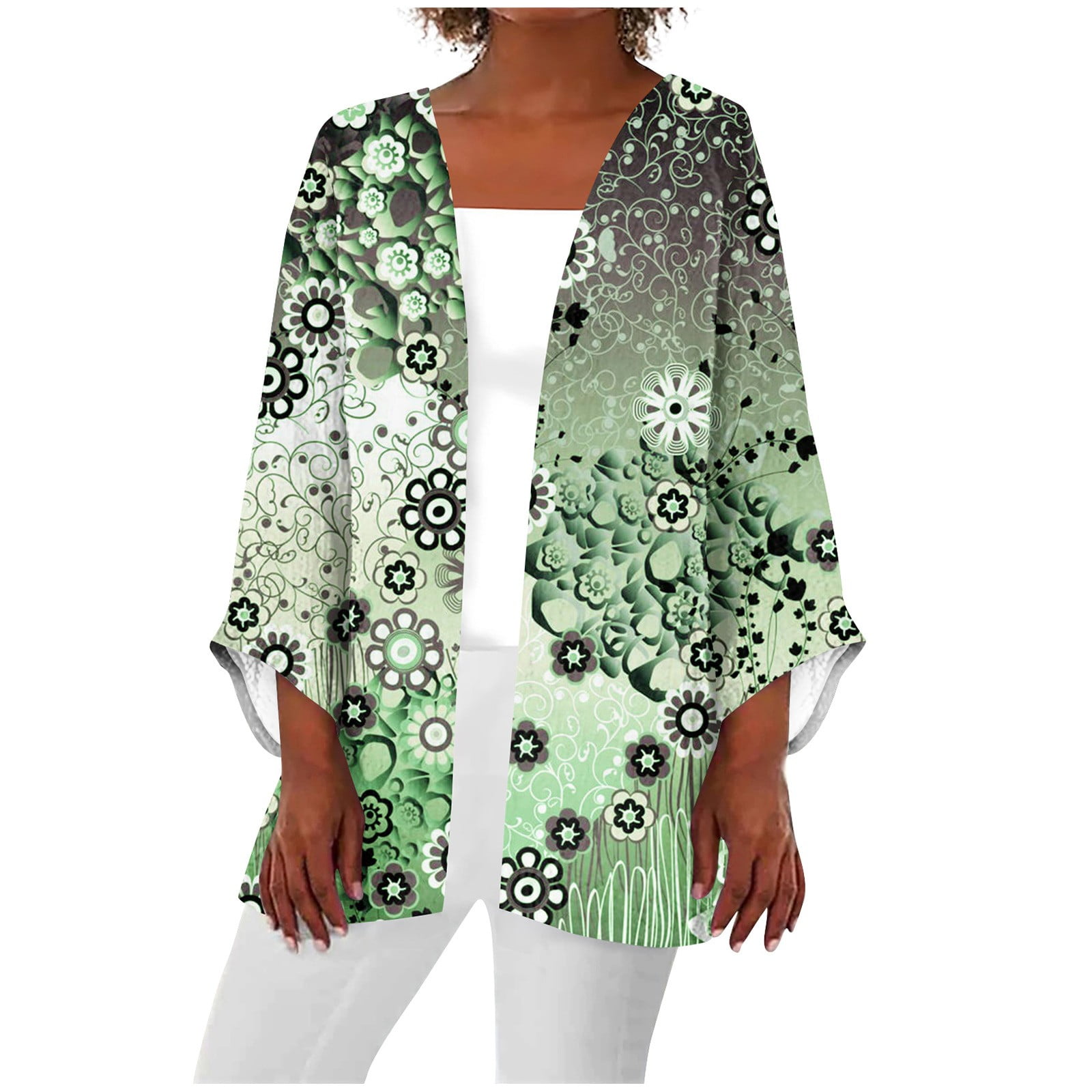 JULMCOMO Cardigan for Woman Summer Dressy Boho Cover Up Long Sleeve ...