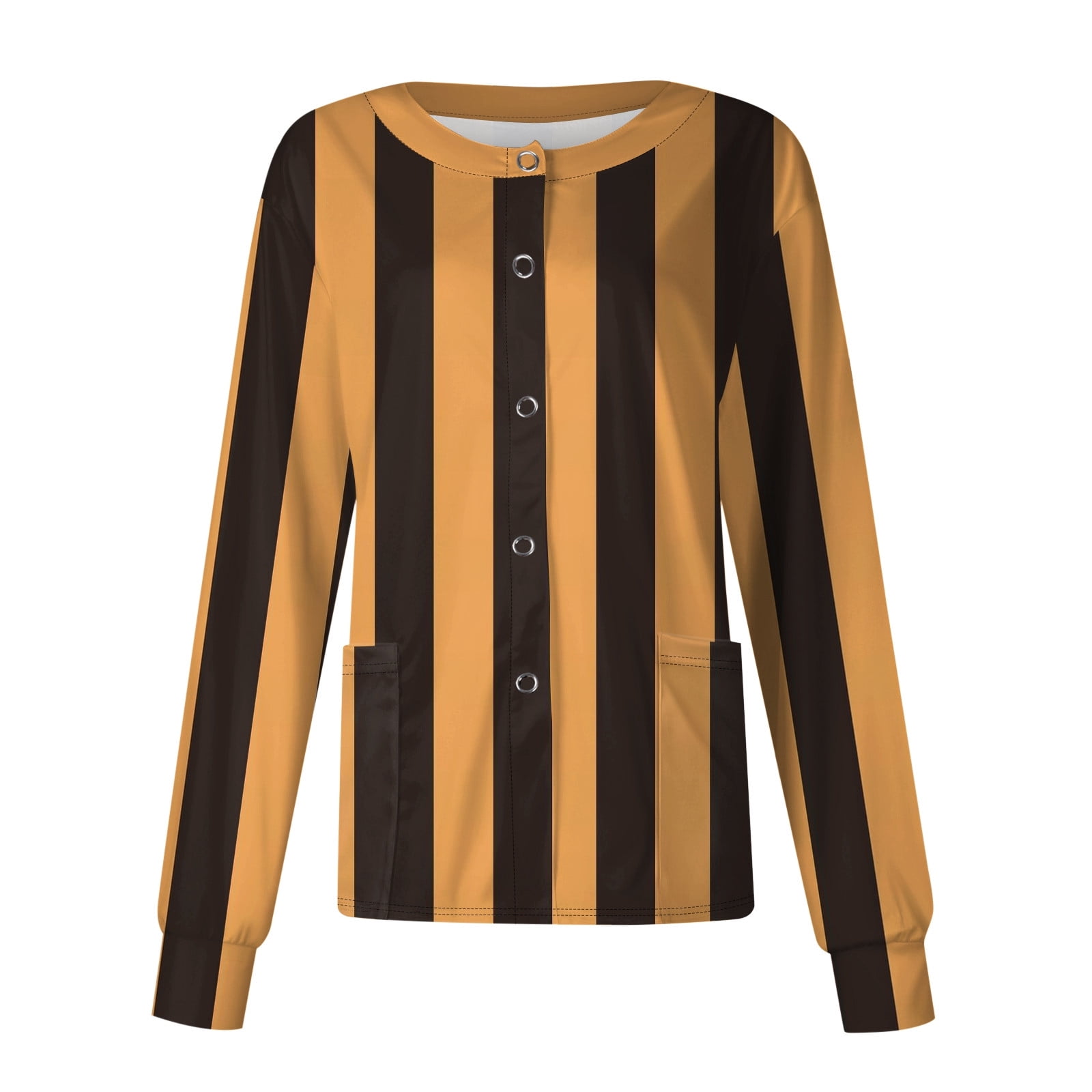 JULMCOMO Halloween Nursing Jackets for Nurses Stretchy Scrubs Set ...