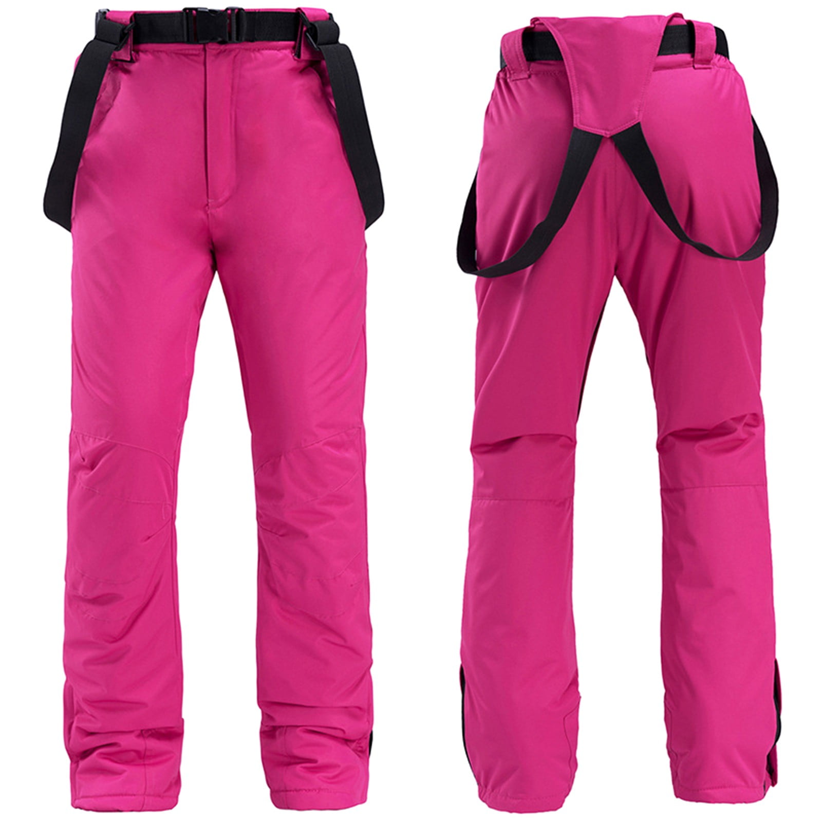 JULMCOMO Hot Pink Ski Pants Women Winter Insulated Fleece Thermal ...