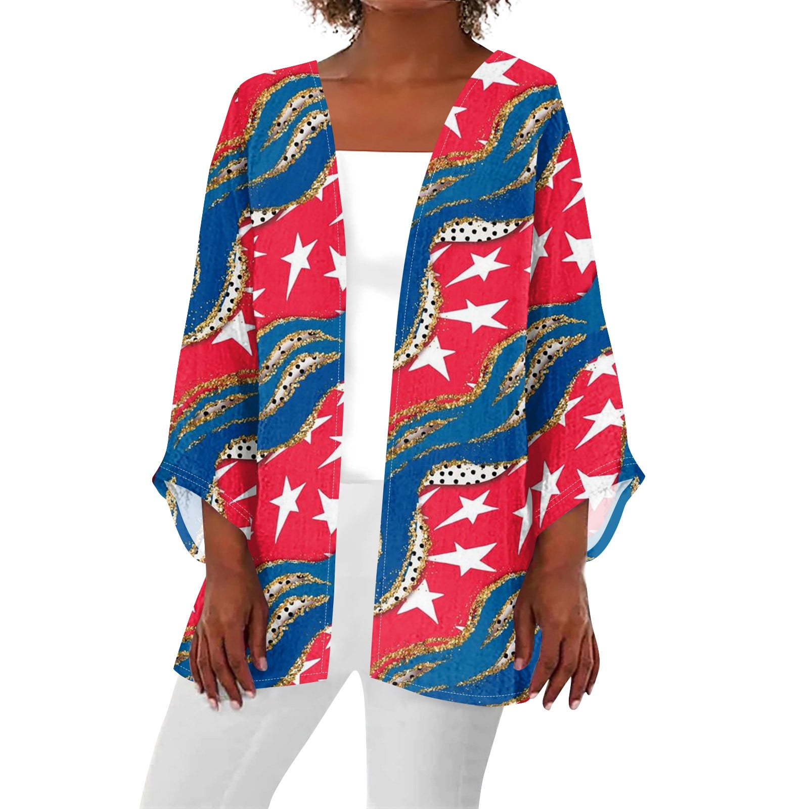 JULMCOMO Open Front Cardigan for Women Boho Casual Cover Up Long Sleeve ...