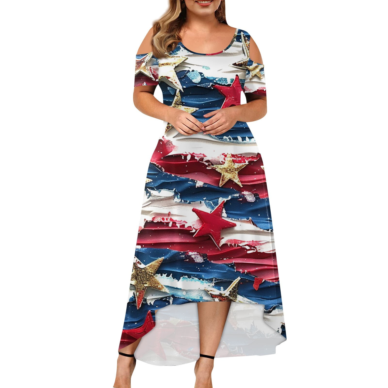 Julmcomo Plus Size Maxi Dresses For Curvy Women Sexy Trendy American