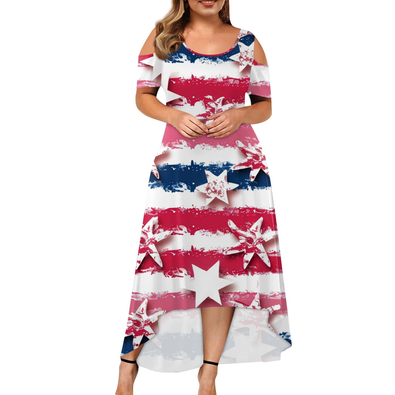 Julmcomo Plus Size Summer Maxi Dresses For Women Clearance Trendy