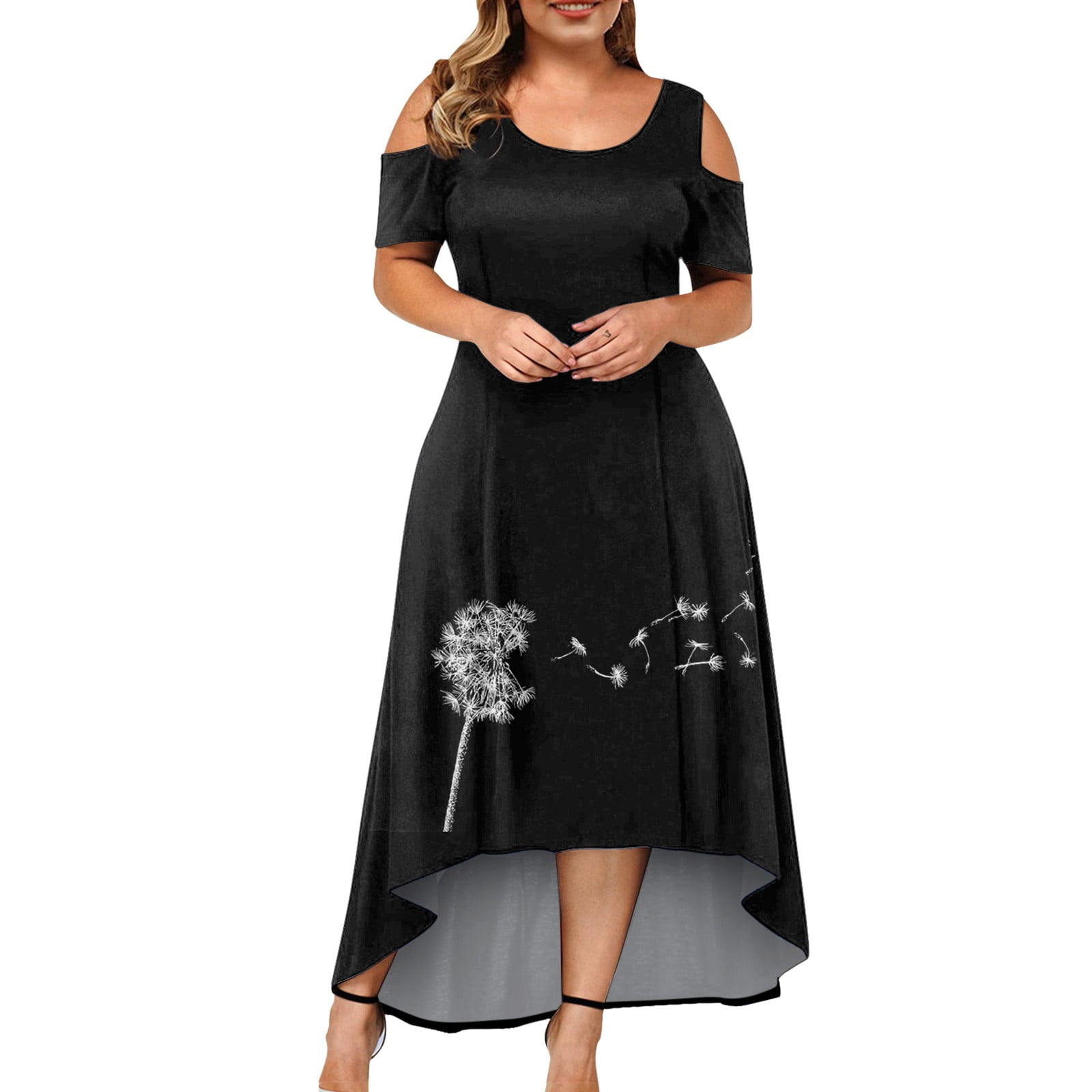 Julmcomo Plus Size Sundress For Curvy Women Clearance Trendy Butterfly