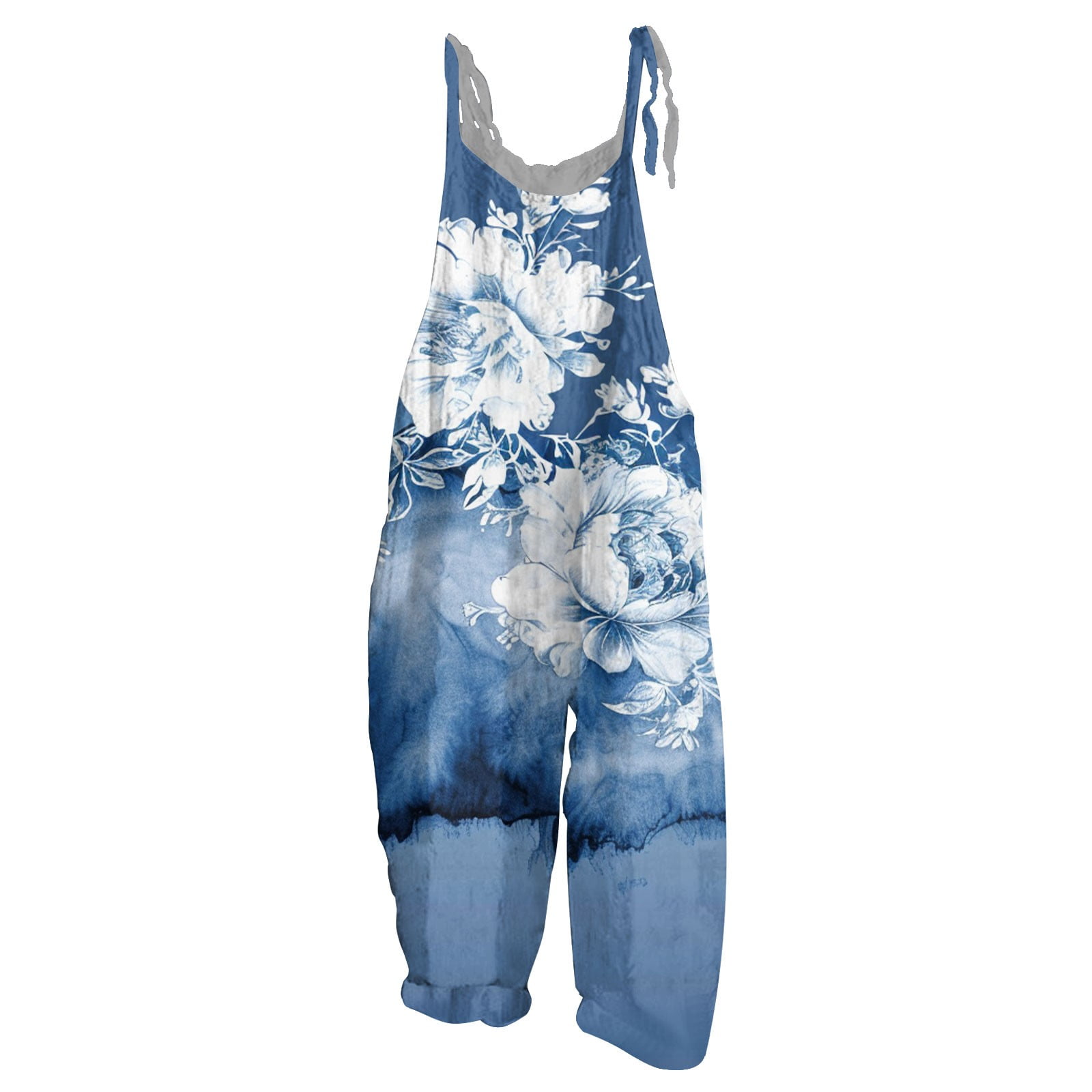 JULMCOMO Spring Jumpsuits for Women 2024 Casual Boho Romper Harem Wide ...