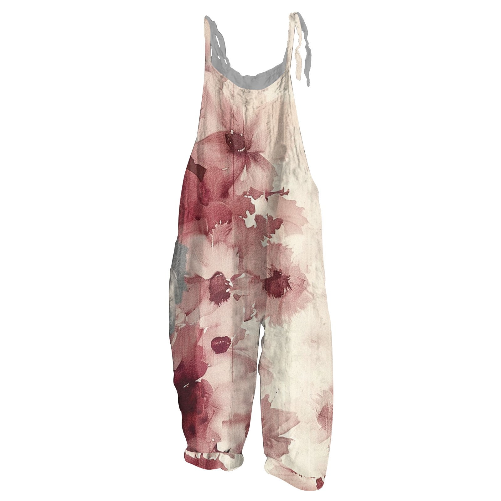 JULMCOMO Women's Jumpsuits & Overalls Loose Summer Overalls Wide Leg ...