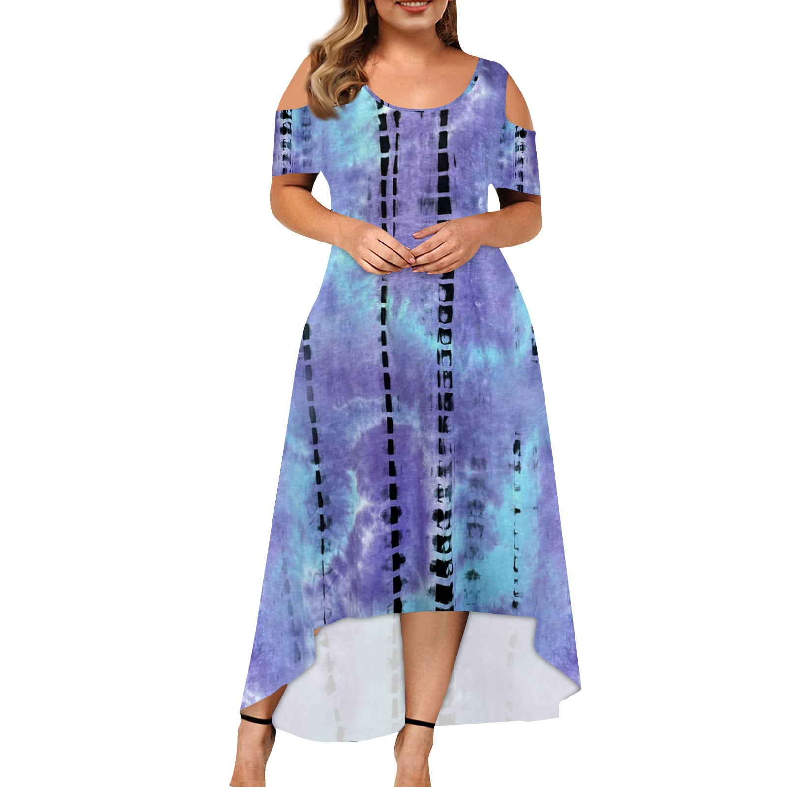 Julmcomo Womens Plus Size Summer Maxi Dresses 4x Trendy Floral Boho
